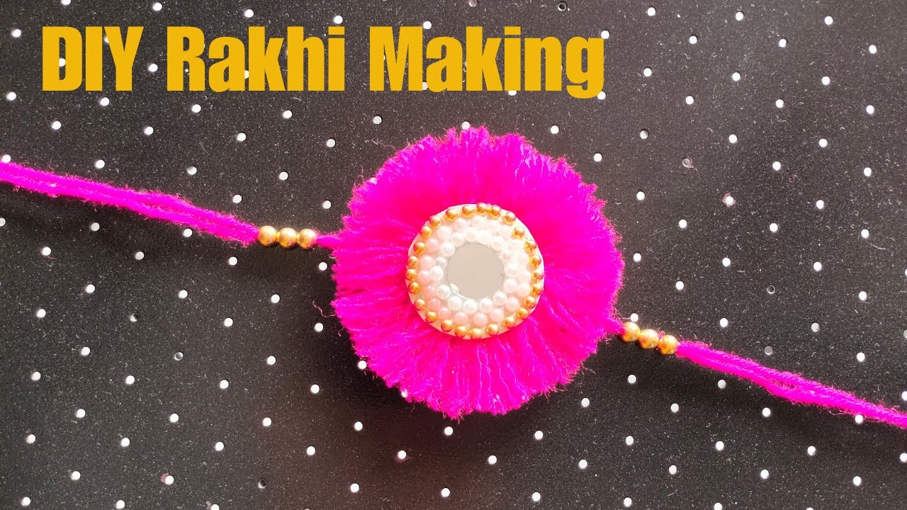 How To Make Rakhi At Home | Woolen Rakhi | Rakhi Making Ideas At Home ...