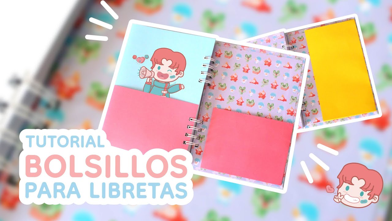 Tutorial - Bolsillos para Libretas / Agendas ☾ - YouTube