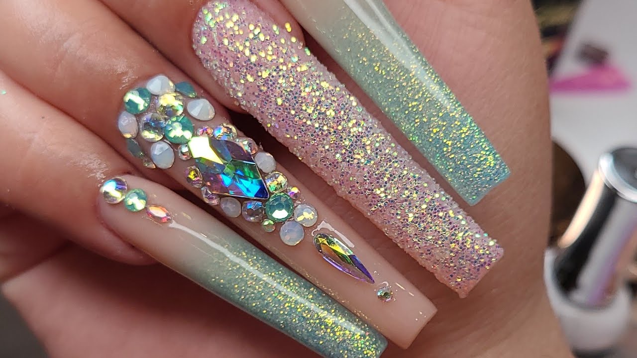 Watch Me Decorate My XXL Nails | CHIT CHAT - YouTube