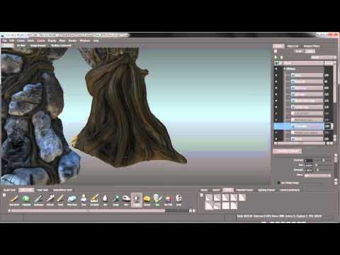 Sculpt and paint a tree troll in Mudbox (20 of 21) - YouTube