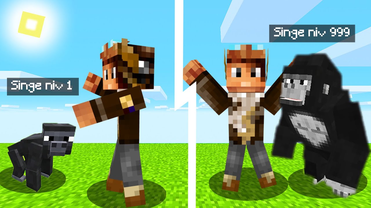 COMMENT AVOIR UN SINGE DANS MINECRAFT !! - YouTube