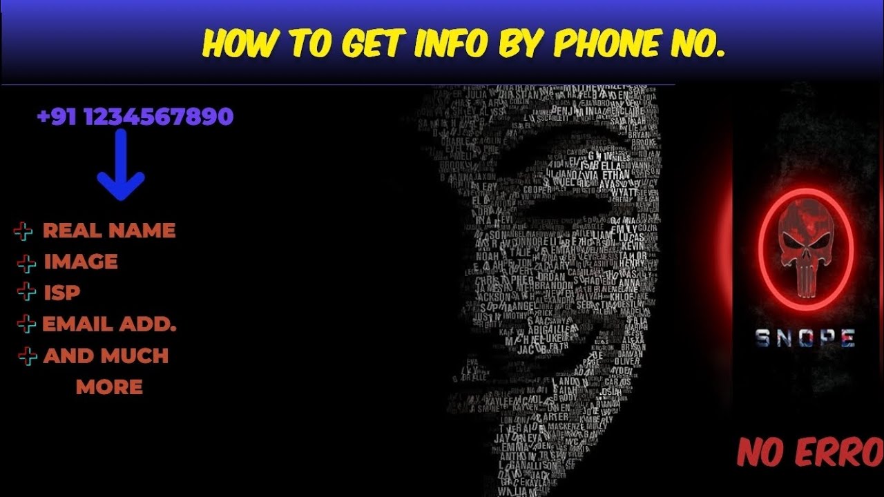 Phone no. information gathering kali linux - YouTube