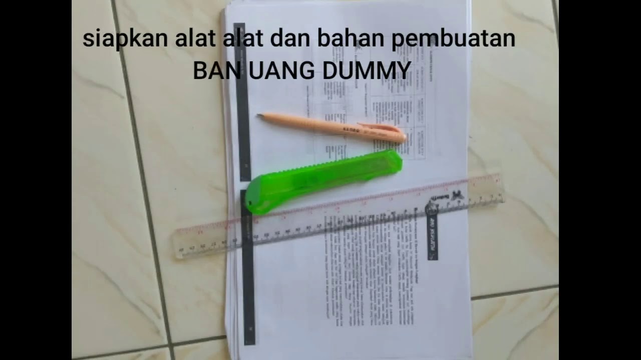 Pembuatan BAN UANG DUMMY - BCA CMA - YouTube