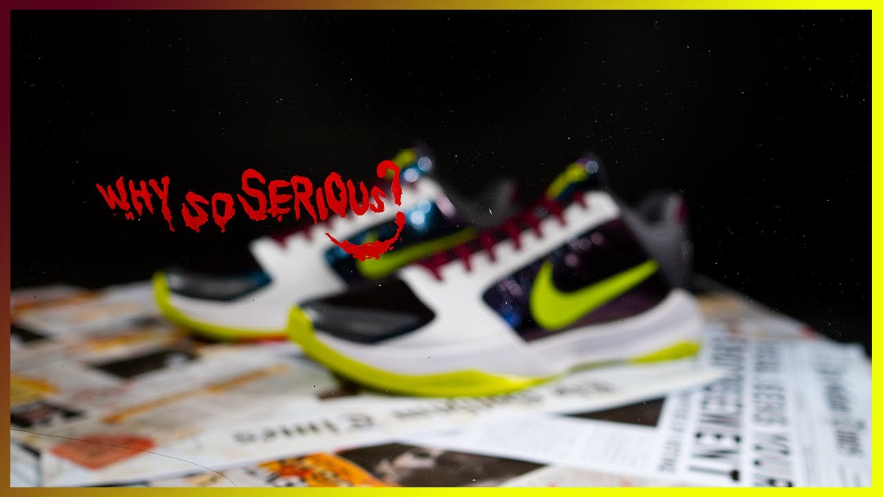 Nike Kobe 5 Protro 'Chaos' 實鞋介紹 / 小丑配色回歸，配色細節依然令人滿意！ - YouTube