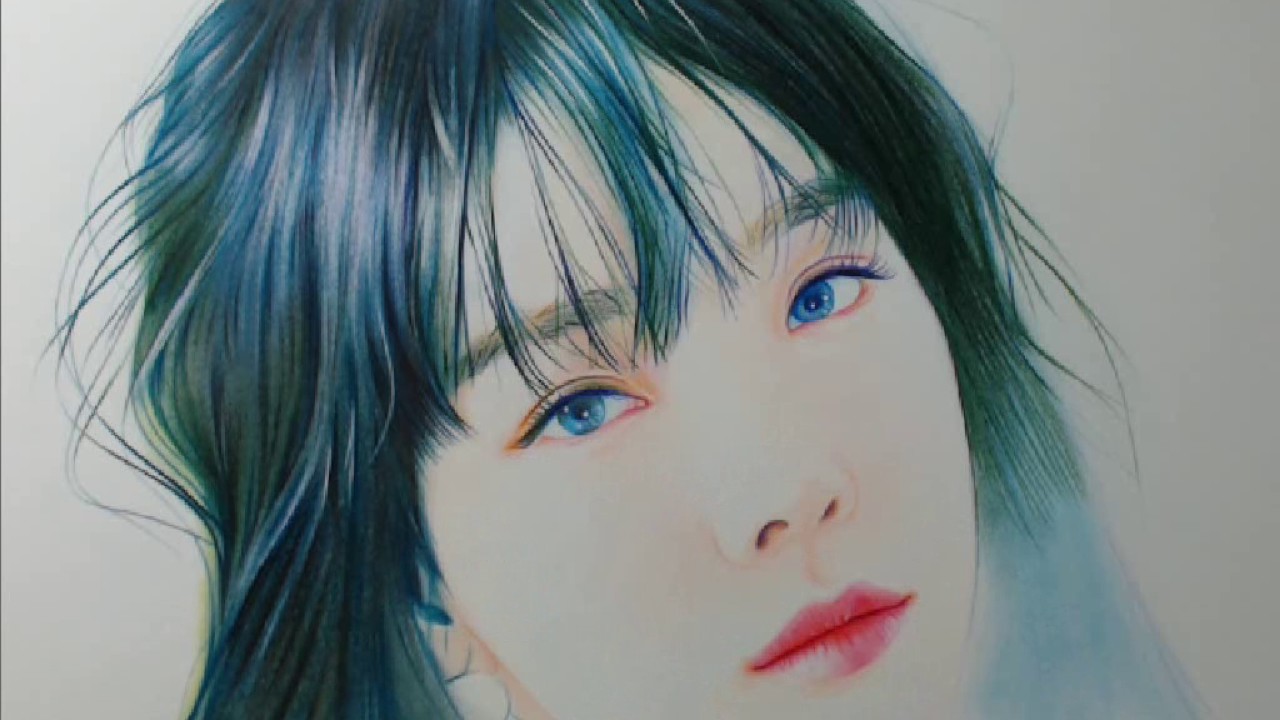 2017 05 06 23 05 26 태연 팬아트 taeyeon drawing - YouTube