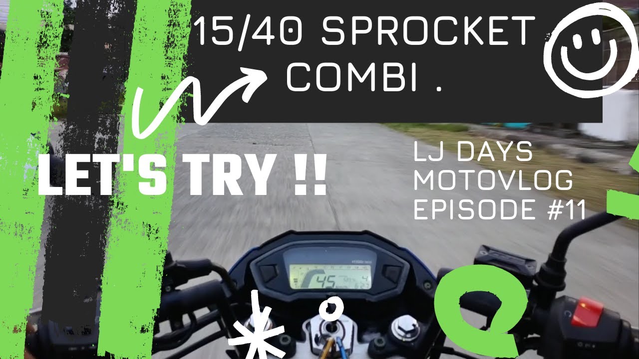 15/40 SPROCKET COMBi. EURO FLASH/VPERMAN 150 [ MAY DULO AT PAAHONAN BA ...