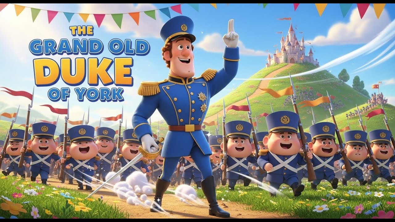 The Grand Old Duke of York | Fun & Interactive Song for Kids | Super ...