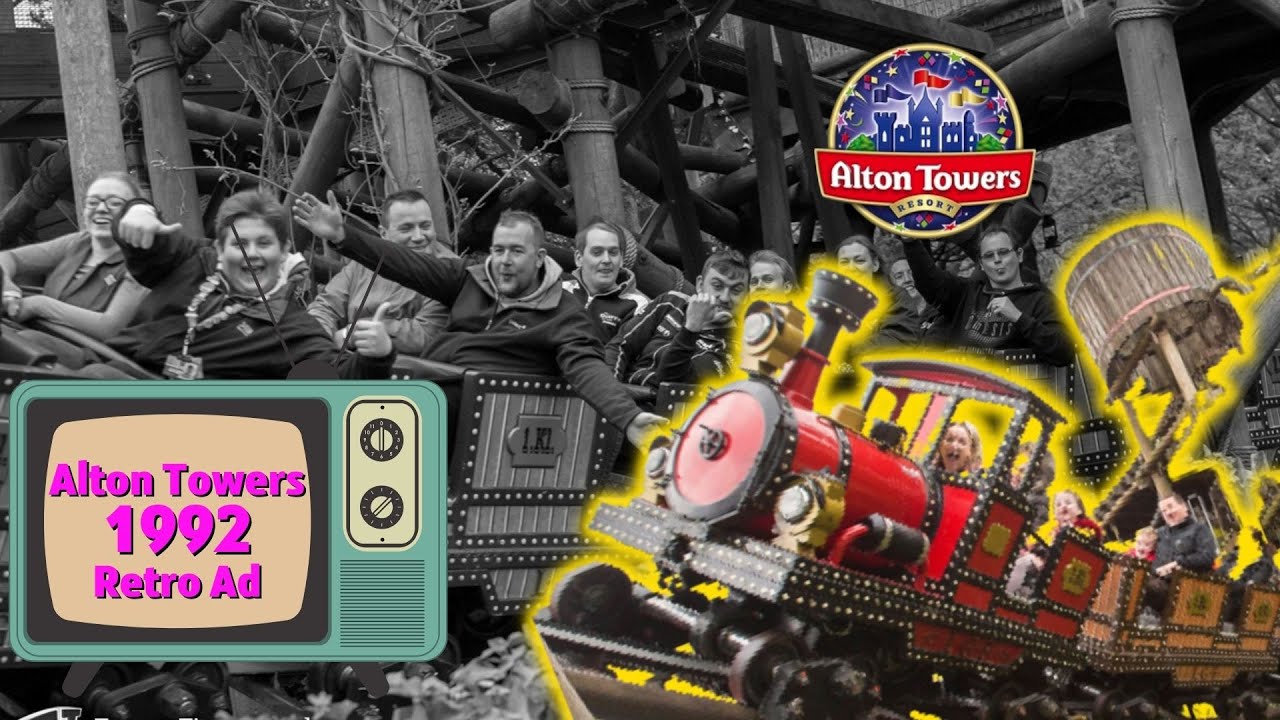 Alton Towers TV Advert 1992 The Runaway Mine Train #altontowers # ...
