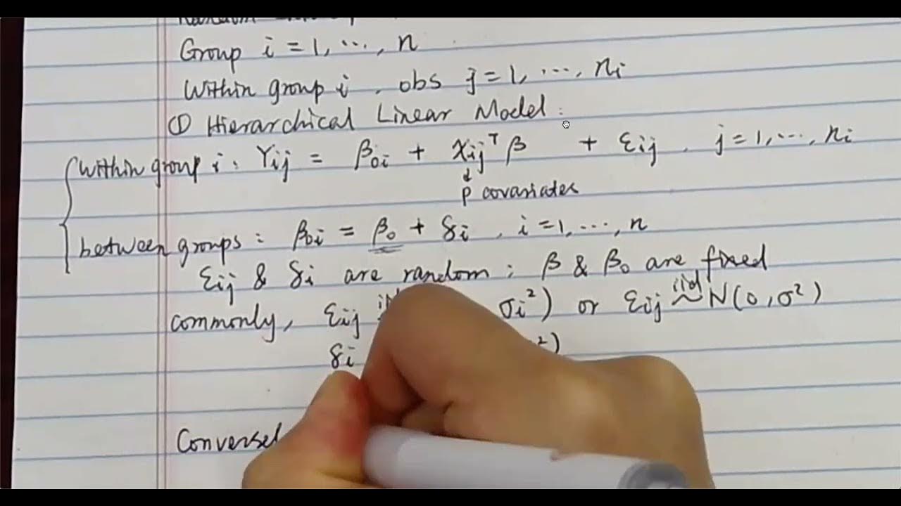 STATS 205 - Hierarchical Linear Models (Spring 2024) - Lecture 15: linear mixed model - YouTube