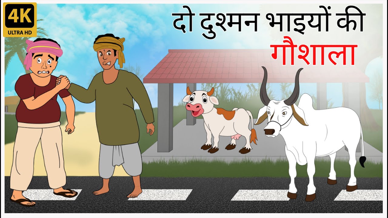 दुश्मन भाई। DUSHMAN BHAI. गाय पालने वाले भाई। #hindistories #cartoons # ...