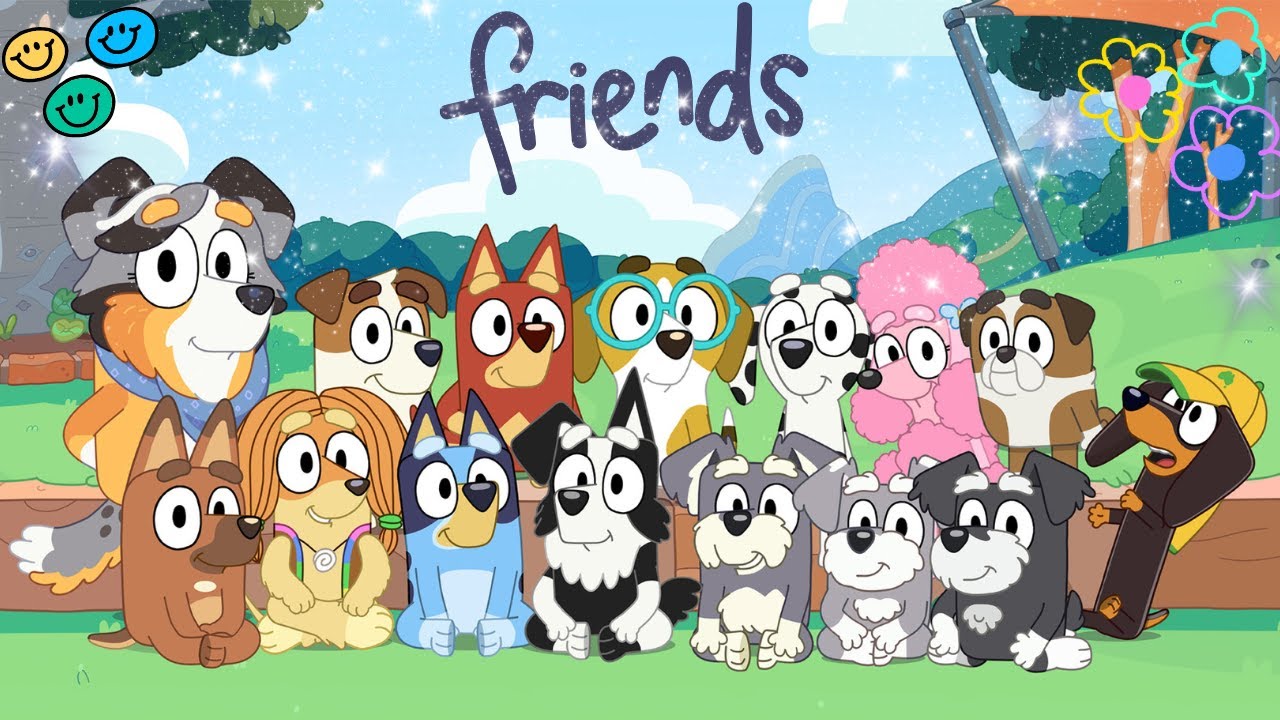 🎨🐶 Drawing and Coloring Bluey Friends 🐶🌈 | Drawing for kids - YouTube