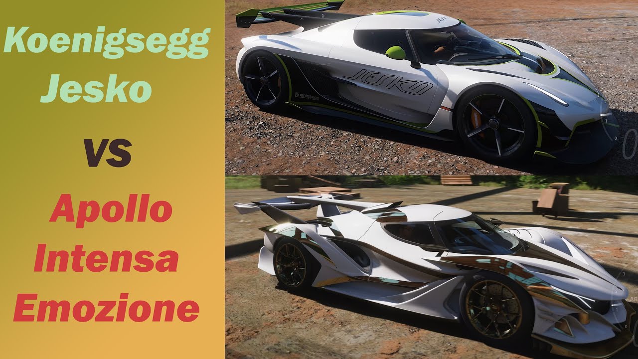 Koenigsegg Jesko Vs Apollo Intensa Emozione - Forza Horizon 5 - YouTube