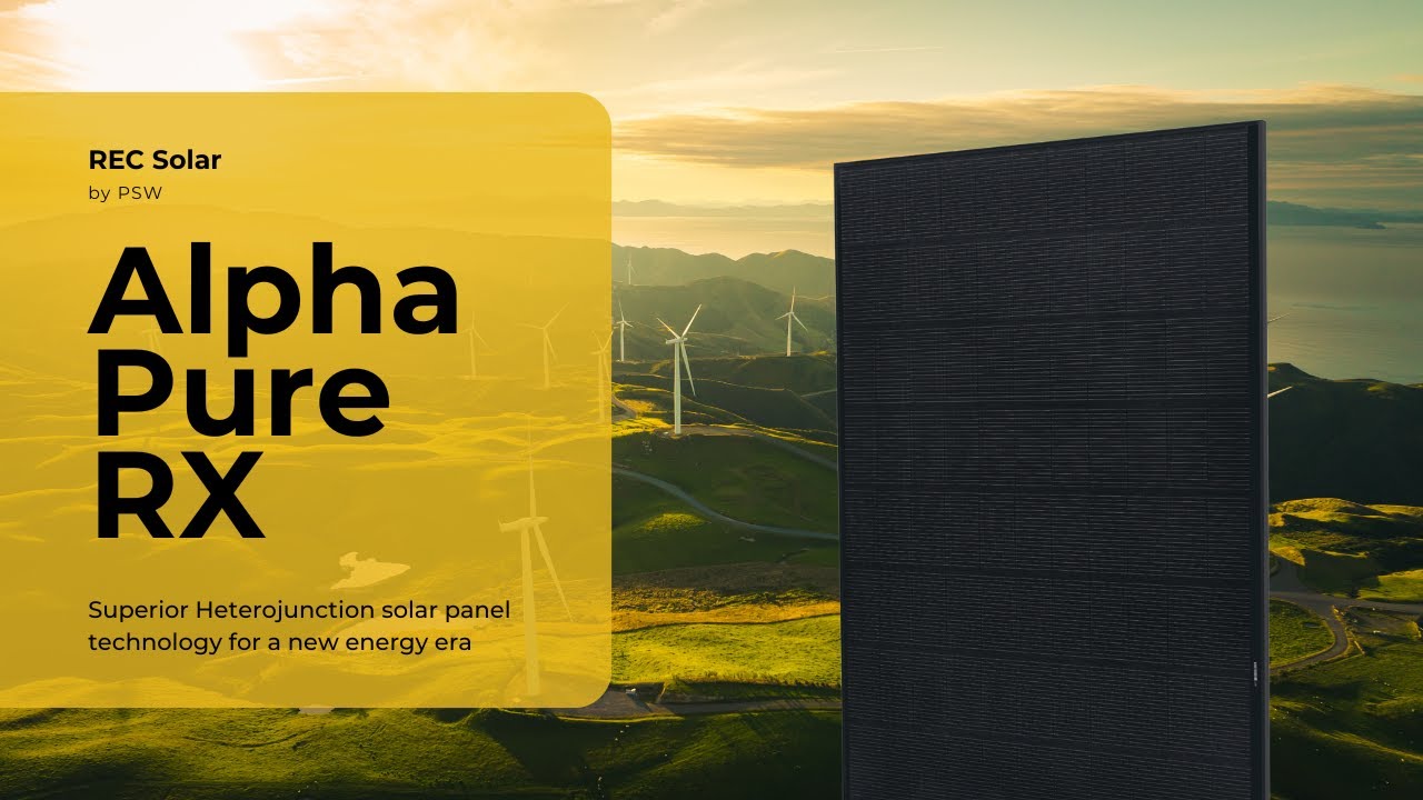 New: REC Pure RX Solar Panel by Perth Solar Warehouse - YouTube