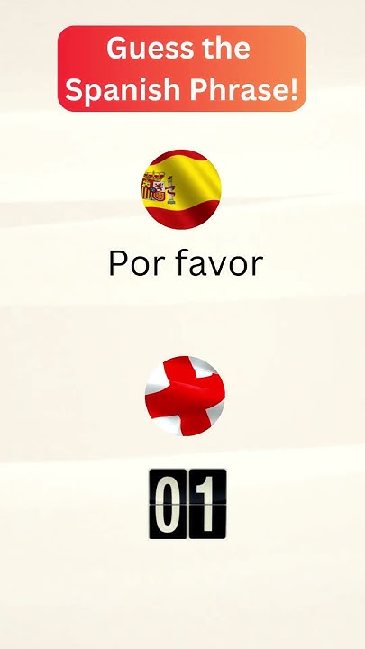 Guess The Spanish Phrase - Por favor - YouTube