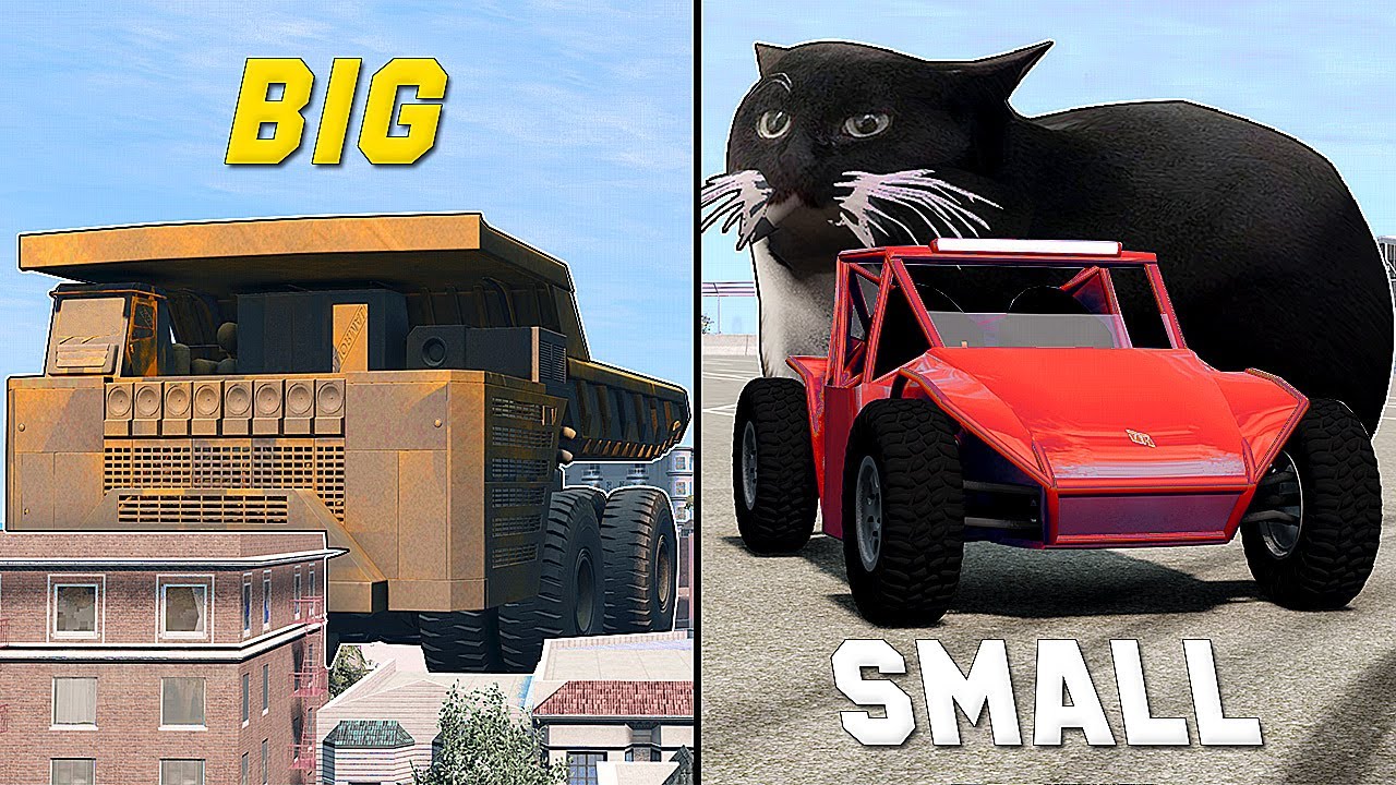 Big Cars & Small Cars Competition - BeamNG Drive - YouTube