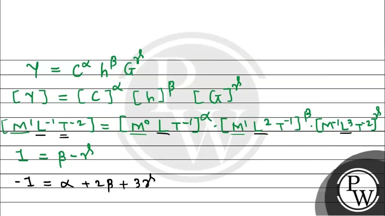 Young's modulus of elasticity \\(Y\\) is expressed in terms of three ...