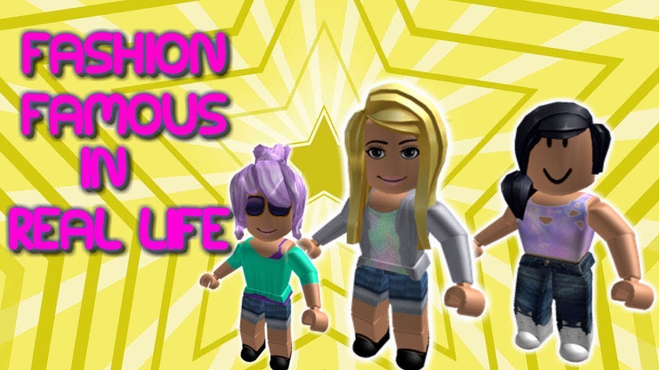 ROBLOX Fashion Famous in Real Life - YouTube