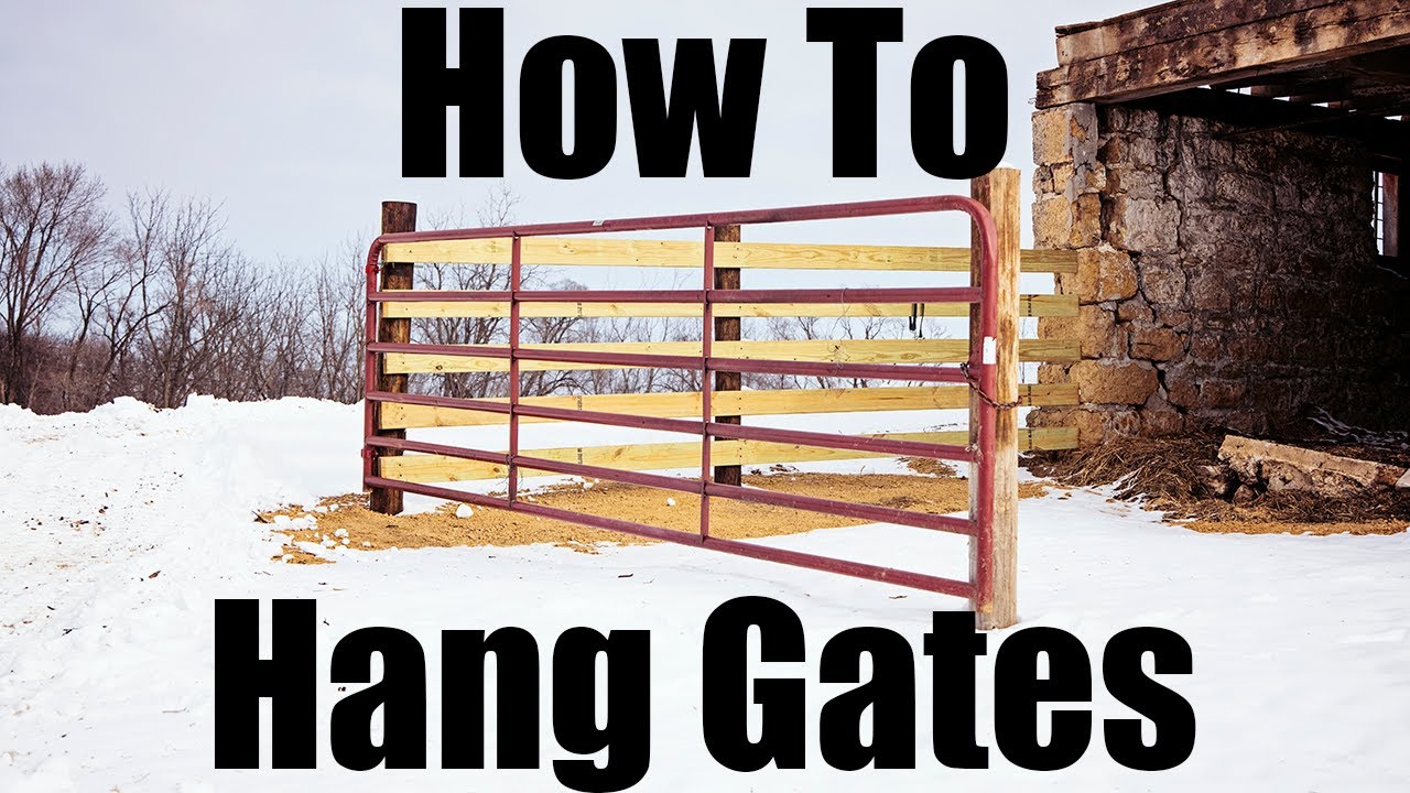 How To Hang Gates - YouTube