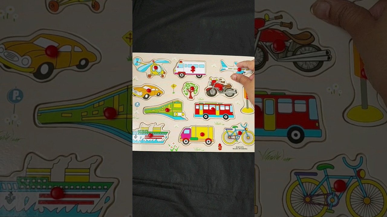 vehicle puzzle for kids - YouTube
