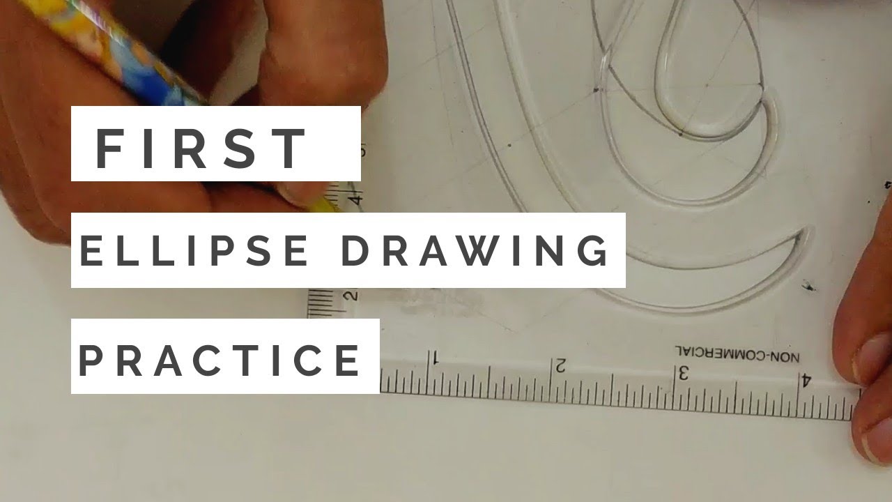 First Ellipse Drawing Practice (Basic Engg. Drawing Video-6) By ...