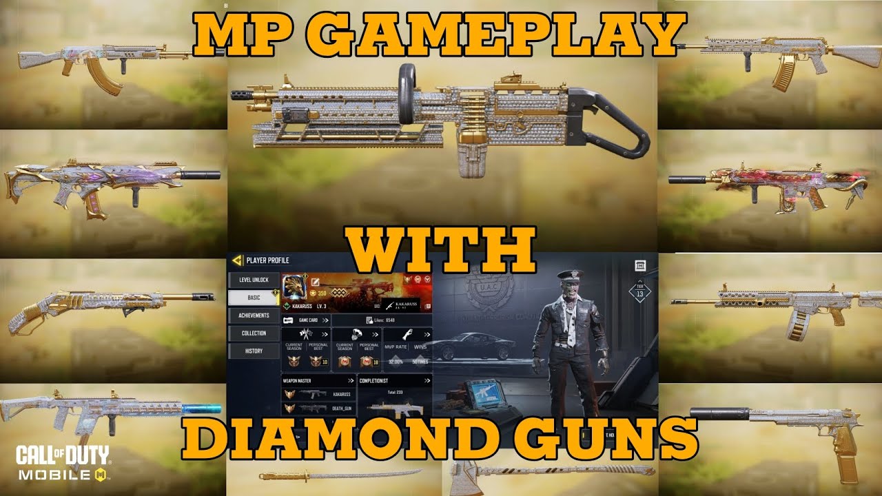GAMEPLAY WITH DIAMOND GUNS🥸 | CODM - YouTube