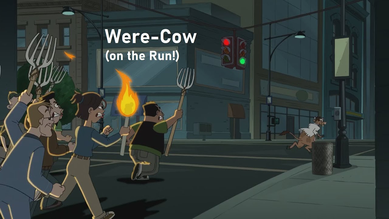 Phineas and Ferb - Were-Cow on the Run - YouTube