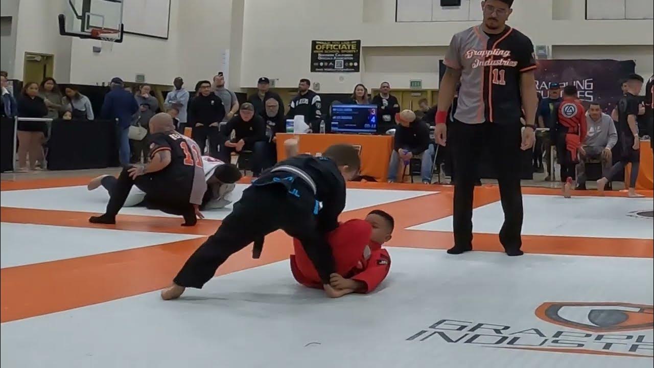 8 year old Jiu Jitsu Grey Belt - Grappling Industries Stockton, CA 04/08/23 Nazary Perkov Gi #3 ...