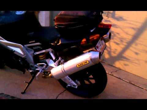 08 Aprilia Tuono 1000 R with Arrow Exhaust - YouTube