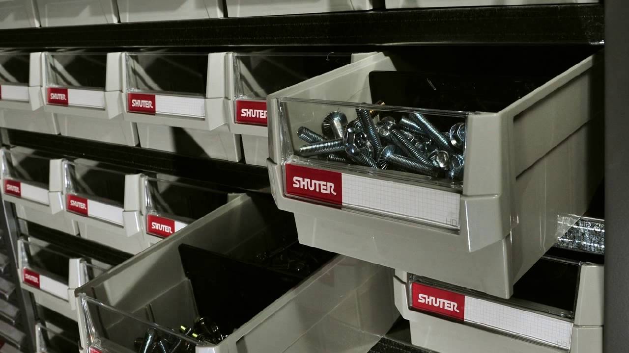SHUTER Steel Parts Cabinet NHD Series - YouTube
