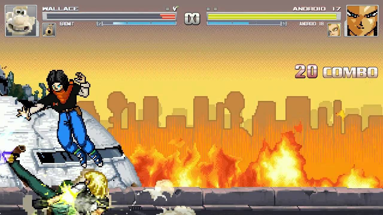 AN Mugen #19: Wallace & Gromit VS Android 17 & Android 18 - YouTube