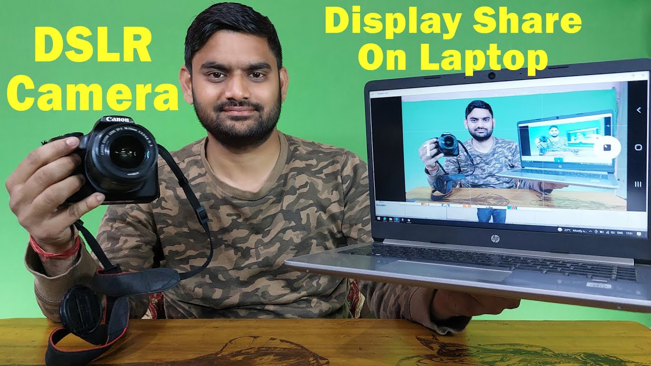 How to Share DSLR Camera Display On Laptop Or TV | Canon DSLR | Nikon ...