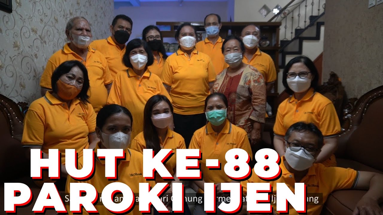 Lingkungan Santo Bernardus mengucapkan HUT Ke-88 Paroki Ijen Malang ...