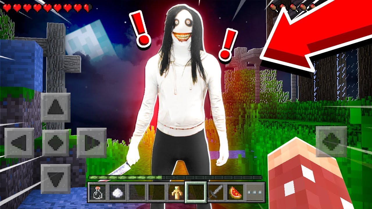 Jeff the Killer FOLLOWED US on this Minecraft Pocket Edition World ...