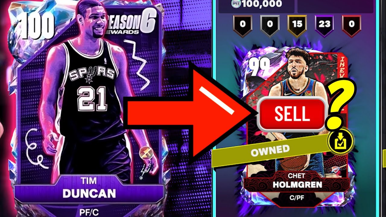 100 OVERALL LEVEL 40 TIM DUNCAN CONFIRM IN NBA2K25 MyTeam!! WHAT TO DO ...