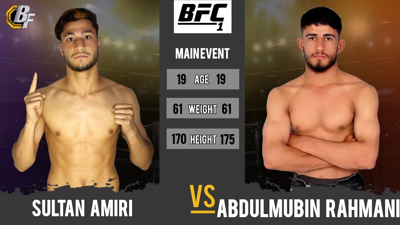 FullFight/ Sultan Amiri 🆚 Abdul Mubin Rahmani /20/3/2023/ BFC1_15 - YouTube