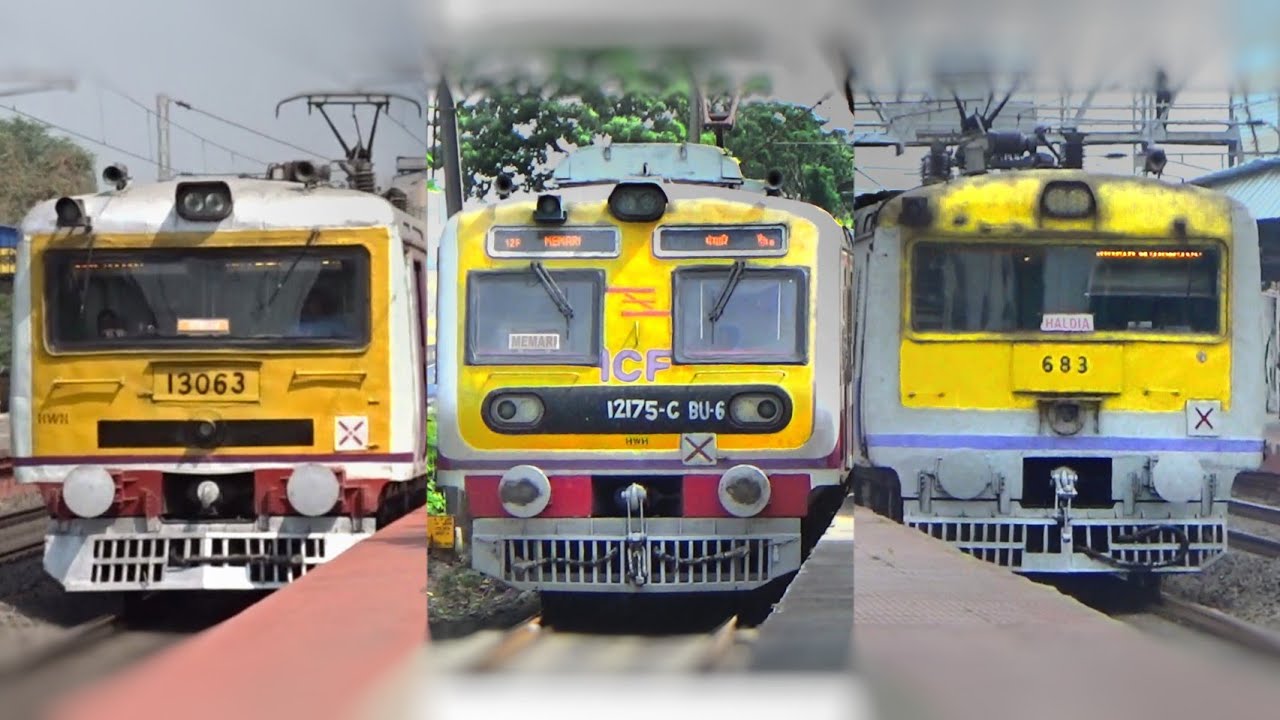 100 Km/h Fierce Speedy Galloping Local Trains Of ER & SER | Barddhaman ...