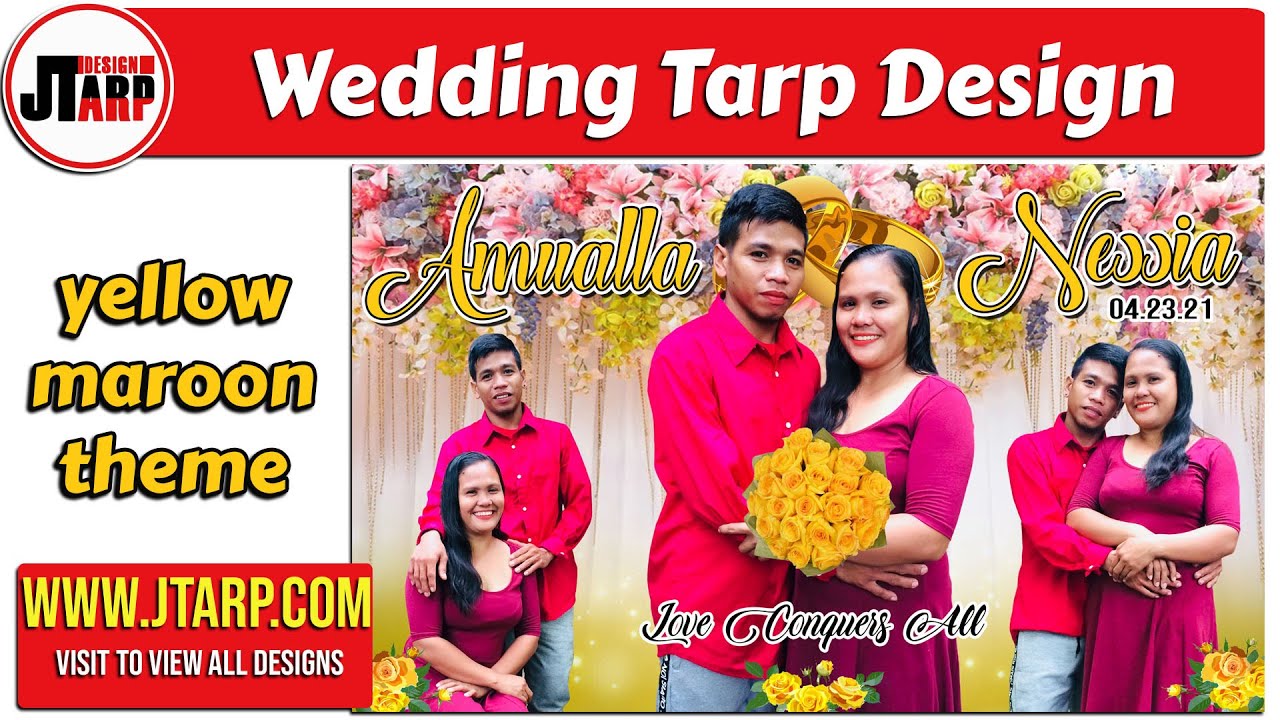 Simple & Easy Tarpaulin Design for Wedding : Wedding Layout Ideas ...