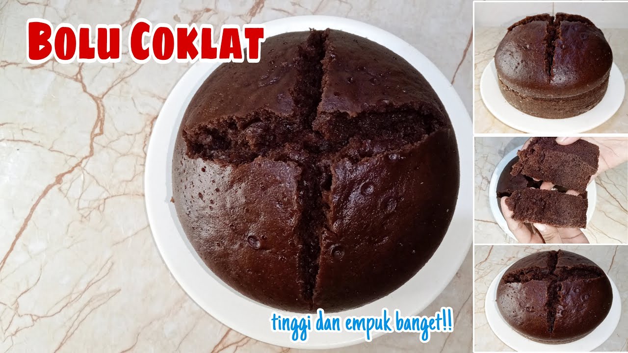 RESEP BOLU COKLAT SIMPLE || Walaupun tanpa DCC, bolunya enak dan ...