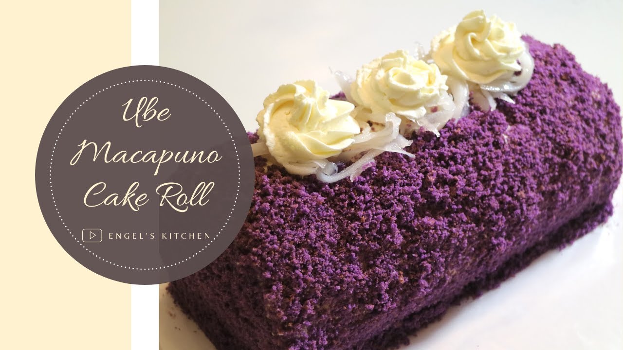 Ube Macapuno Cake Roll | Engel's Kitchen - YouTube
