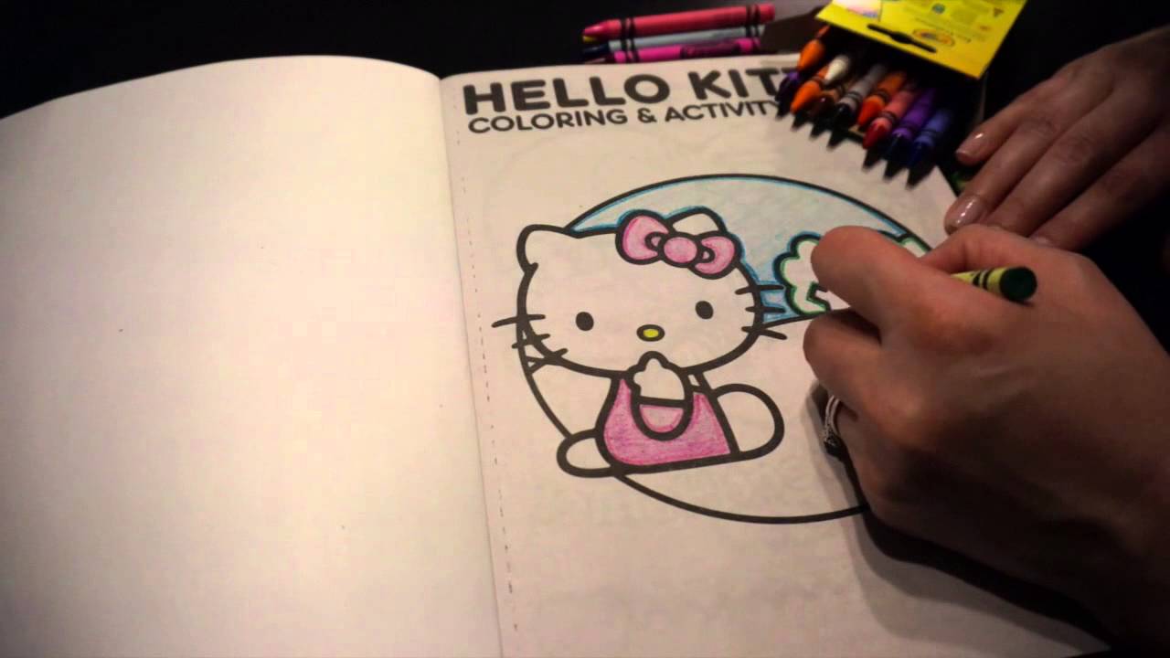 Hello Kitty Coloring for kids. Let's color Hello K - YouTube