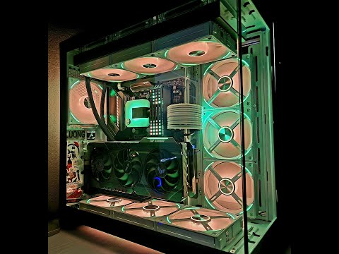 Lian Li O11 Dynamic EVO - Removed Support Bar - Fish Tank Look. - YouTube