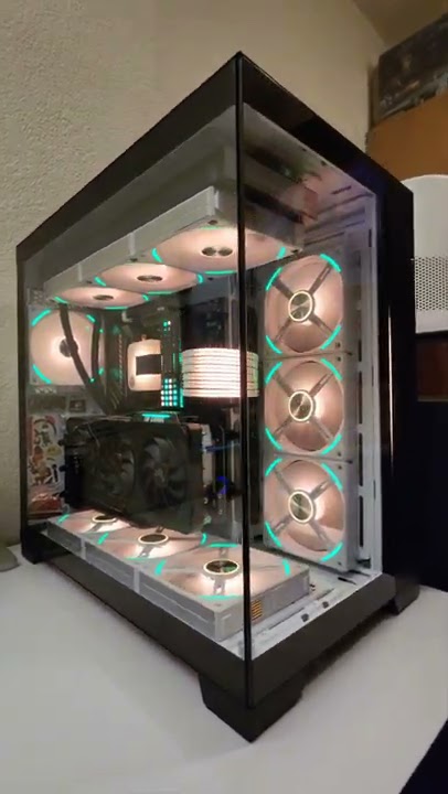 Lian Li O11 Dynamic EVO - Removed Support Bar - Fish Tank Look. - YouTube