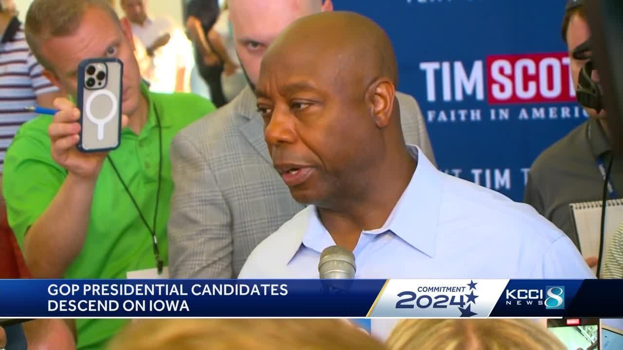 Ron DeSantis, Tim Scott discuss Florida curriculum while campaigning in ...