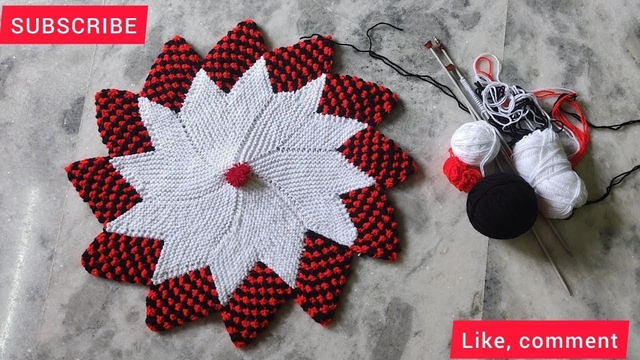 New design Mat video|| Woolen mat Knitting - YouTube