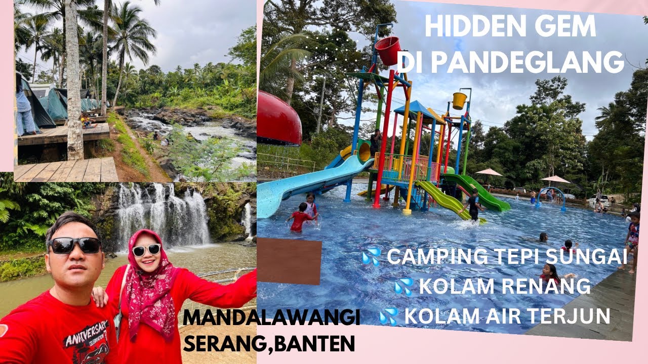 KOLAM RENANG DIKAKI GUNUNG PULOSARI DENGAN CURUG DAN CAMPING TEPI ...