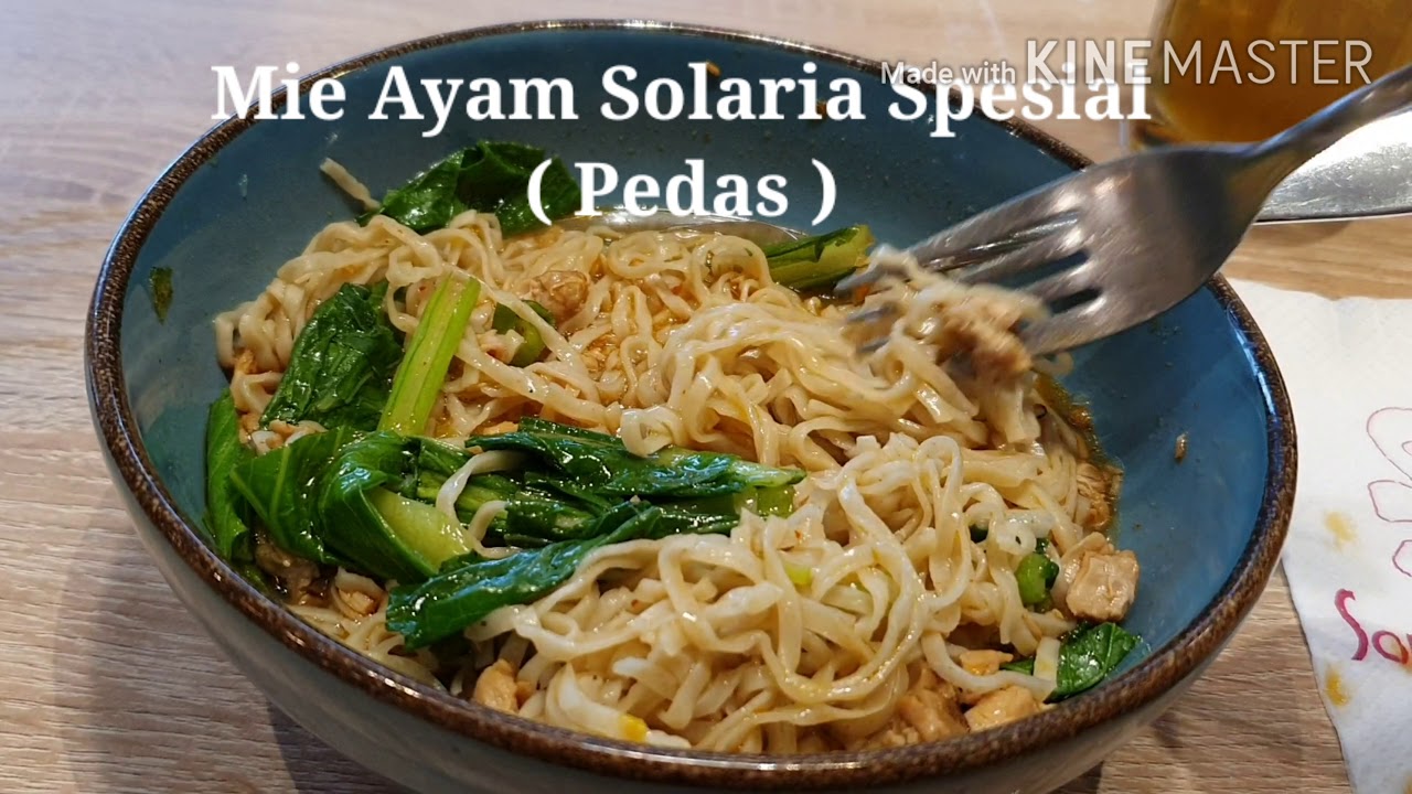 MIE AYAM SOLARIA ( INDONESIA ) SPESIAL ( PEDAS ) - enak poll - YouTube