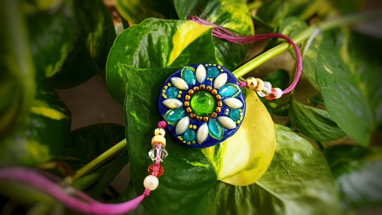 Clay Rakhi Making/ DIY Rakhi Making At Home - YouTube