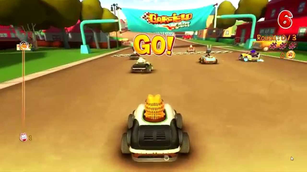 Garfield Car Racing - YouTube