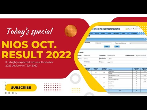 Nios result 2022 october|nios result|nios october exam result date 2022 ...