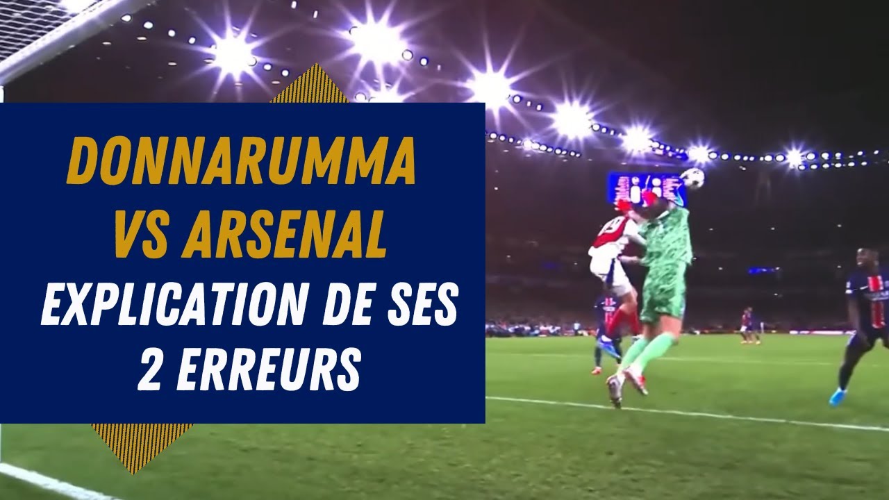 Donnarumma vs Arsenal : Explication de ses 2 erreurs - YouTube